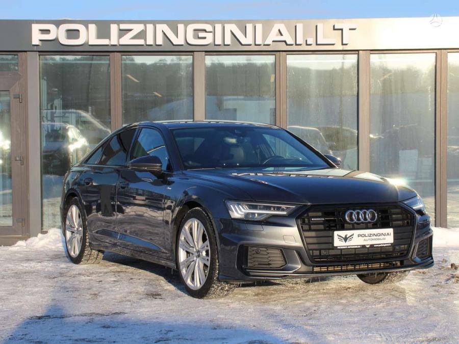 Grey Audi A6 2019 in Vilnius, with an engine capacity of 1.98 L and mileage of 139 thousand km for 27950 €, photo 3 on AUTOMOTO.COM.LV