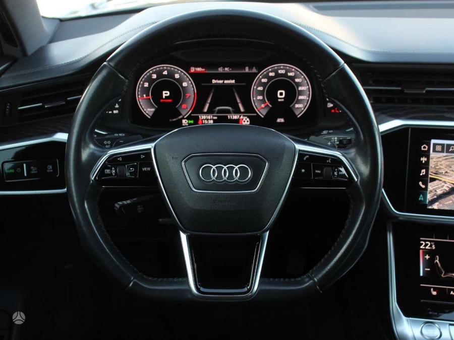 Grey Audi A6 2019 in Vilnius, with an engine capacity of 1.98 L and mileage of 139 thousand km for 27950 €, photo 7 on AUTOMOTO.COM.LV