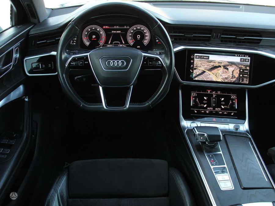 Grey Audi A6 2019 in Vilnius, with an engine capacity of 1.98 L and mileage of 139 thousand km for 27950 €, photo 9 on AUTOMOTO.COM.LV