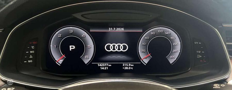 Grey Audi A6 2019 in Kaunas, with an engine capacity of 2.97 L and mileage of 142 thousand km for 26900 €, photo 6 on AUTOMOTO.COM.LV