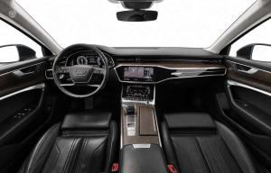 Grey Audi A6 2019 in Kaunas, with an engine capacity of 2.97 L and mileage of 142 thousand km for 26900 €, photo 9 on AUTOMOTO.COM.LV