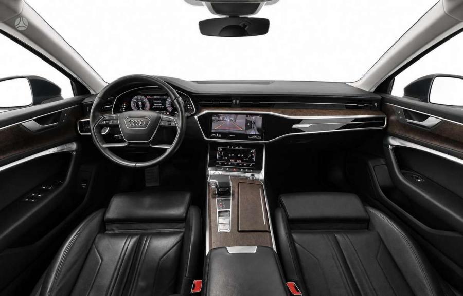 Grey Audi A6 2019 in Kaunas, with an engine capacity of 2.97 L and mileage of 142 thousand km for 26900 €, photo 9 on AUTOMOTO.COM.LV