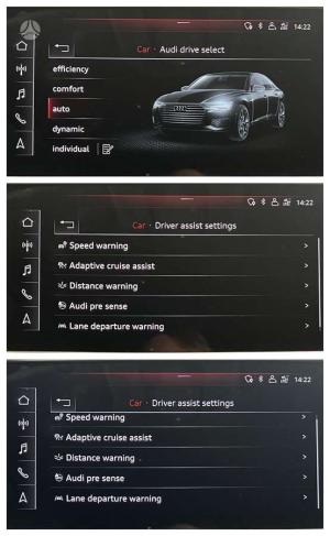 Grey Audi A6 2019 in Kaunas, with an engine capacity of 2.97 L and mileage of 142 thousand km for 26900 €, photo 14 on AUTOMOTO.COM.LV