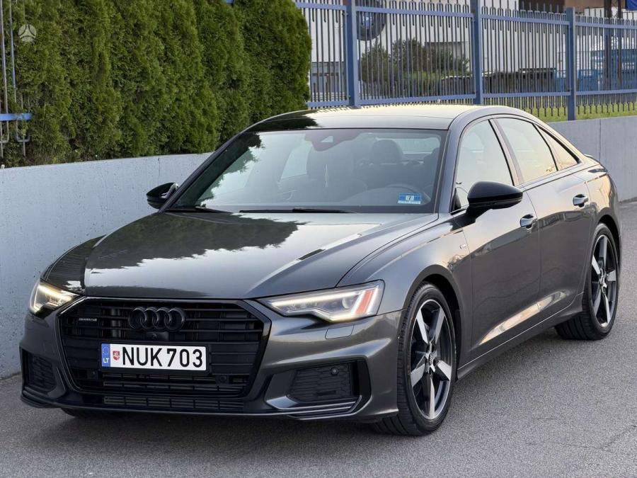Grey Audi A6 2020 in Vilnius, with an engine capacity of 3.00 L and mileage of 56 thousand km for 32000 €, photo 1 on AUTOMOTO.COM.LV
