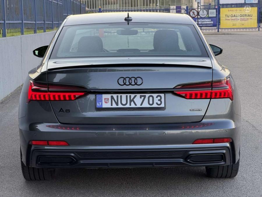 Grey Audi A6 2020 in Vilnius, with an engine capacity of 3.00 L and mileage of 56 thousand km for 32000 €, photo 4 on AUTOMOTO.COM.LV