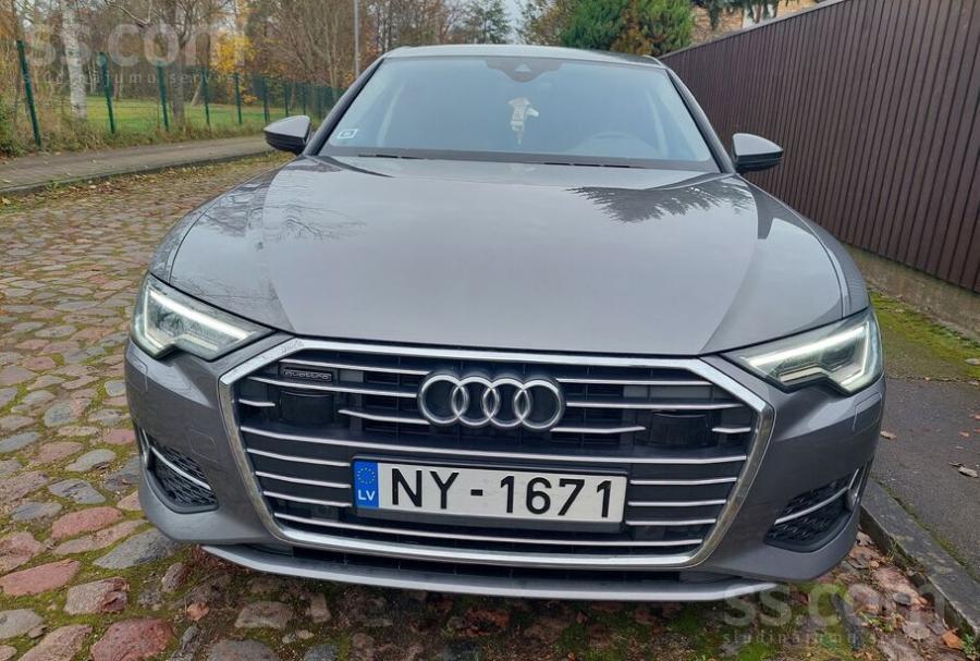 Grey Audi A6 2020 in Liepaja, with an engine capacity of 2.00 L and mileage of 120 thousand km for 28000 €, photo 1 on AUTOMOTO.COM.LV