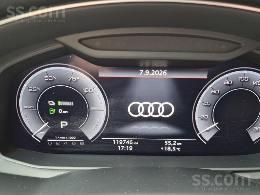 Grey Audi A6 2020 in Liepaja, with an engine capacity of 2.00 L and mileage of 120 thousand km for 28000 €, photo 9 on AUTOMOTO.COM.LV