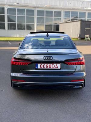 Grey Audi A6 2021 in Vilnius, with an engine capacity of 3.00 L and mileage of 88 thousand km for 31400 €, photo 6 on AUTOMOTO.COM.LV