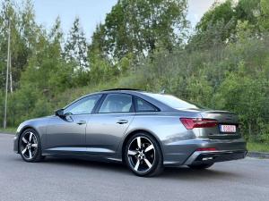 Grey Audi A6 2021 in Vilnius, with an engine capacity of 3.00 L and mileage of 88 thousand km for 31400 €, photo 8 on AUTOMOTO.COM.LV