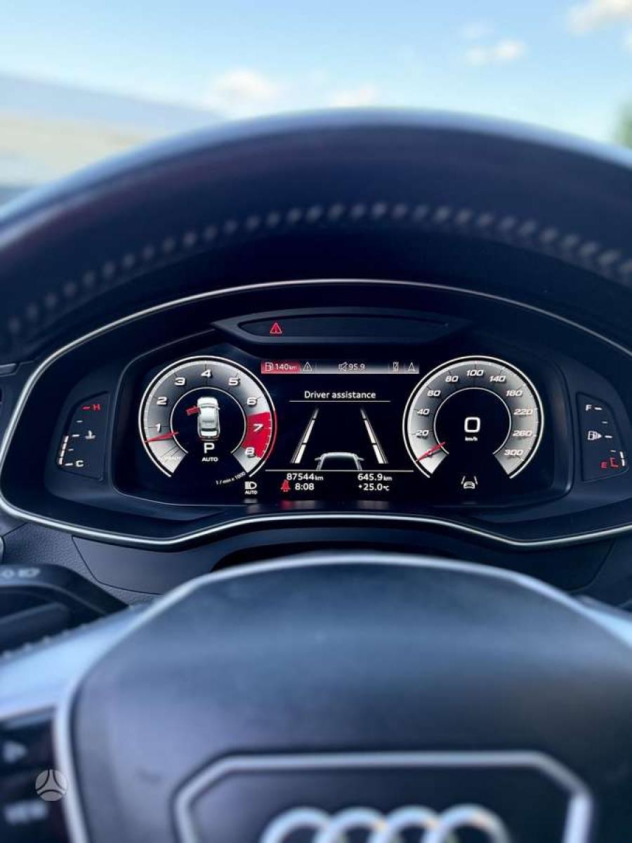 Grey Audi A6 2021 in Vilnius, with an engine capacity of 3.00 L and mileage of 88 thousand km for 31400 €, photo 21 on AUTOMOTO.COM.LV