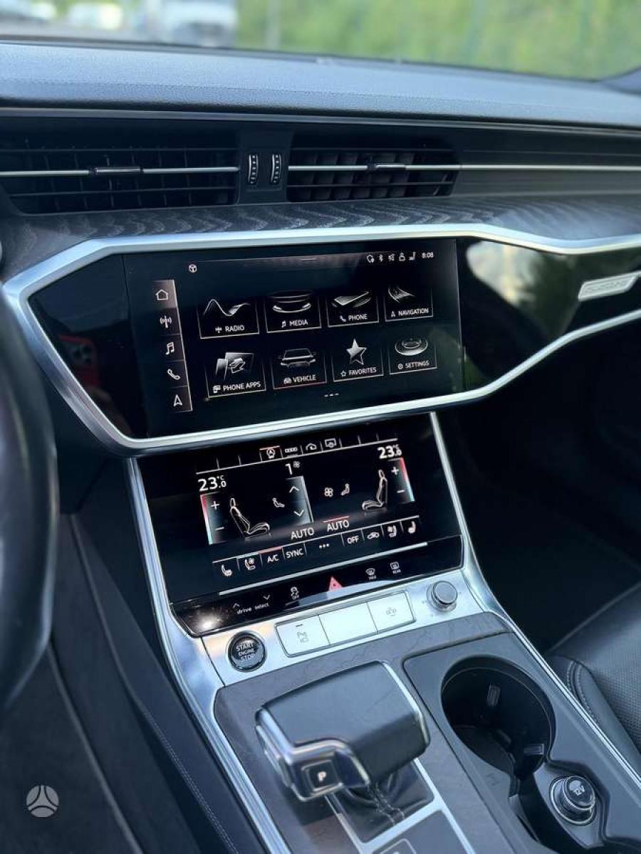 Grey Audi A6 2021 in Vilnius, with an engine capacity of 3.00 L and mileage of 88 thousand km for 31400 €, photo 22 on AUTOMOTO.COM.LV