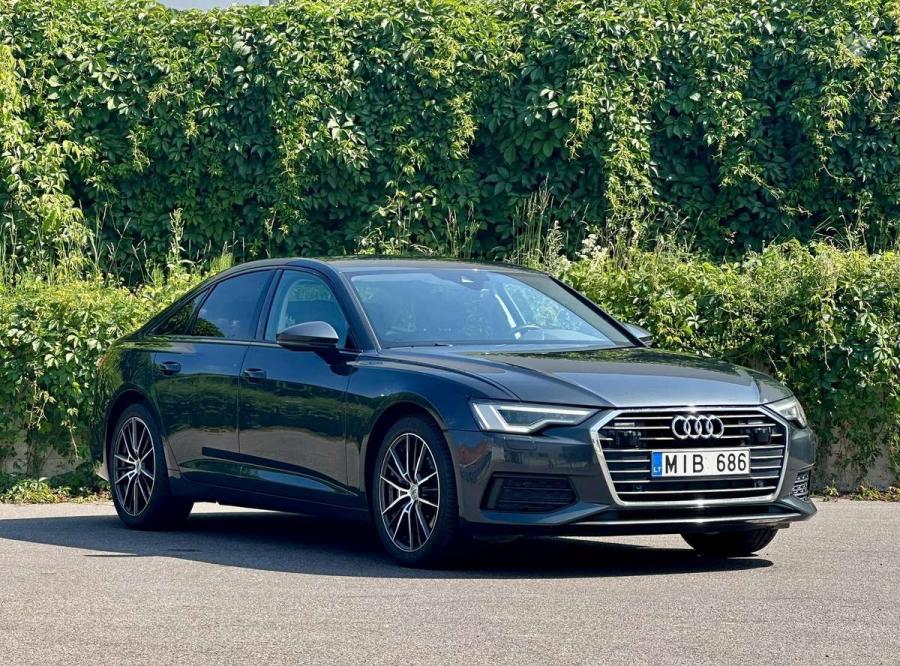 Grey Audi A6 2022 in Vilnius, with an engine capacity of 2.00 L and mileage of 87 thousand km for 38900 €, photo 4 on AUTOMOTO.COM.LV