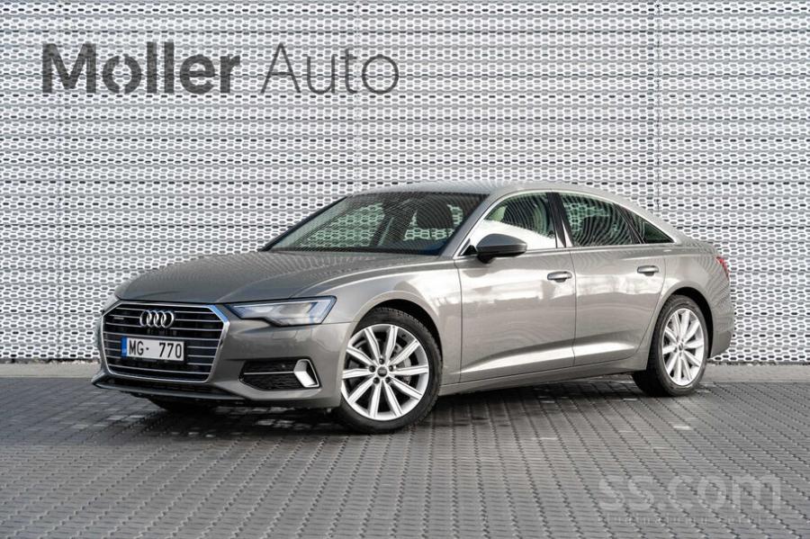 Grey Audi A6 2023 in Riga, with an engine capacity of 2.00 L and mileage of 70 thousand km for 42515 €, photo 1 on AUTOMOTO.COM.LV