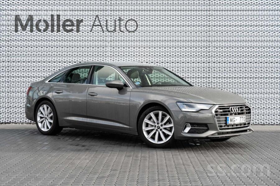 Grey Audi A6 2023 in Riga, with an engine capacity of 2.00 L and mileage of 70 thousand km for 42515 €, photo 2 on AUTOMOTO.COM.LV