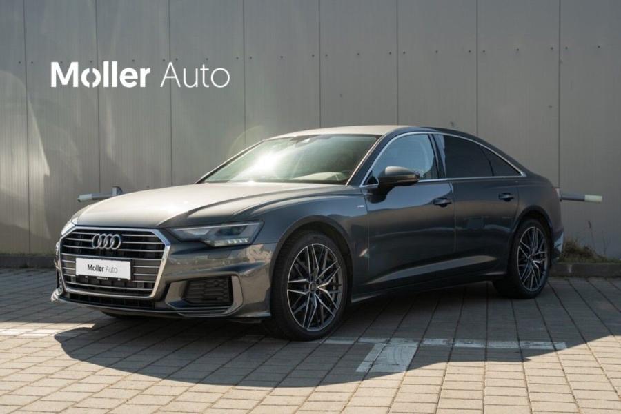 Grey Audi A6 2023 in Vilnius, with an engine capacity of 2.00 L and mileage of 90 thousand km for 32250 €, photo 4 on AUTOMOTO.COM.LV