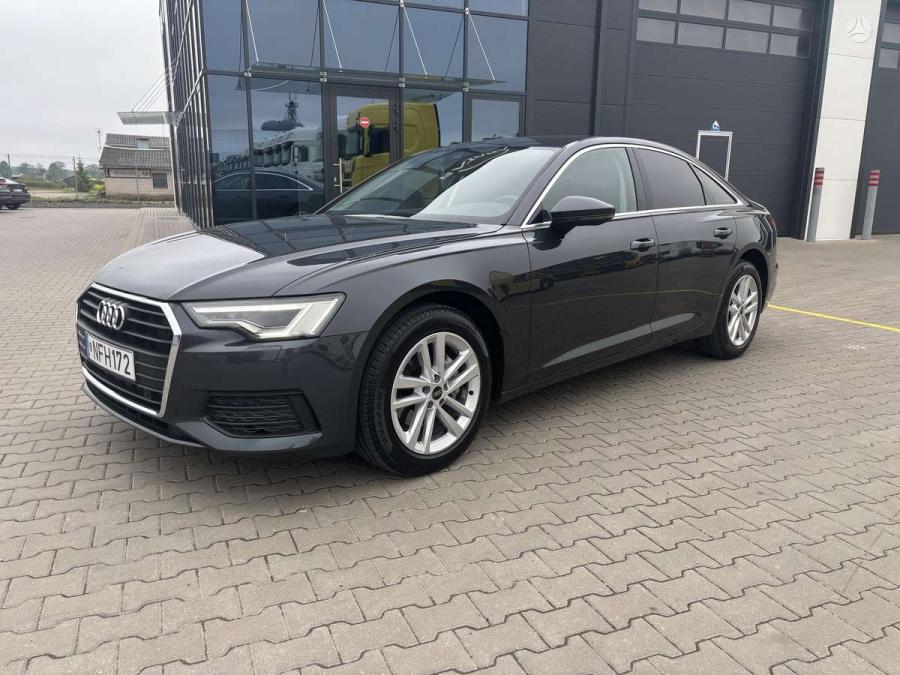 Pelēks Audi A6 2023 Kauņa, ar dzinēja tilpumu 1.97 L un nobraukumu 56 tūkst. km par 34800 €, foto 1 vietnē AUTOMOTO.COM.LV