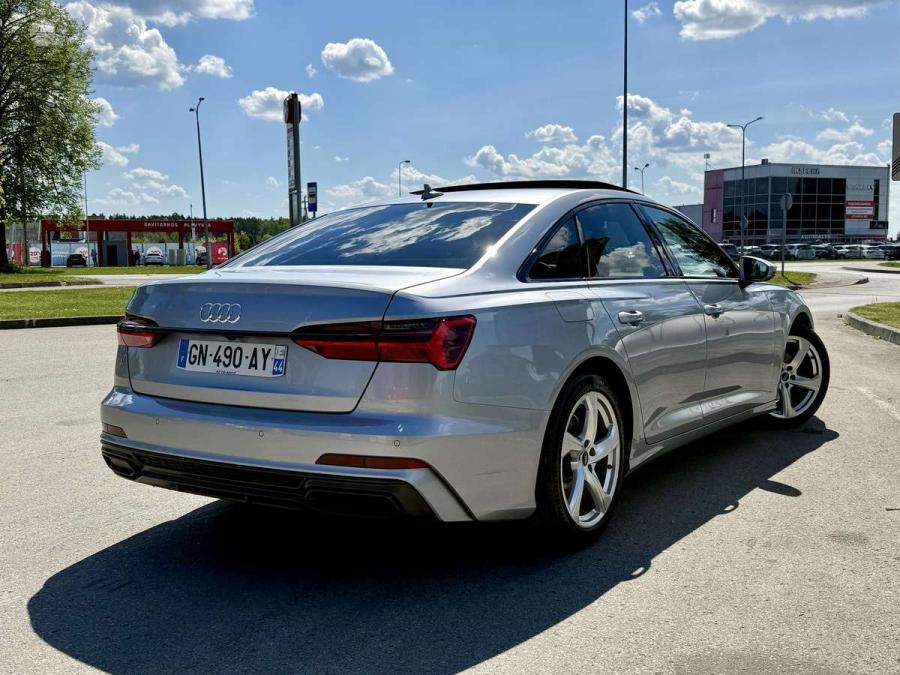 Grey Audi A6 2023 in Taurage, with an engine capacity of 1.97 L and mileage of 270 thousand km for 21700 €, photo 7 on AUTOMOTO.COM.LV
