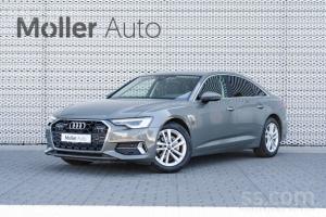 Grey Audi A6 2024 in Riga, with an engine capacity of 2.00 L and mileage of 34 thousand km for 45900 €, photo  on AUTOMOTO.COM.LV