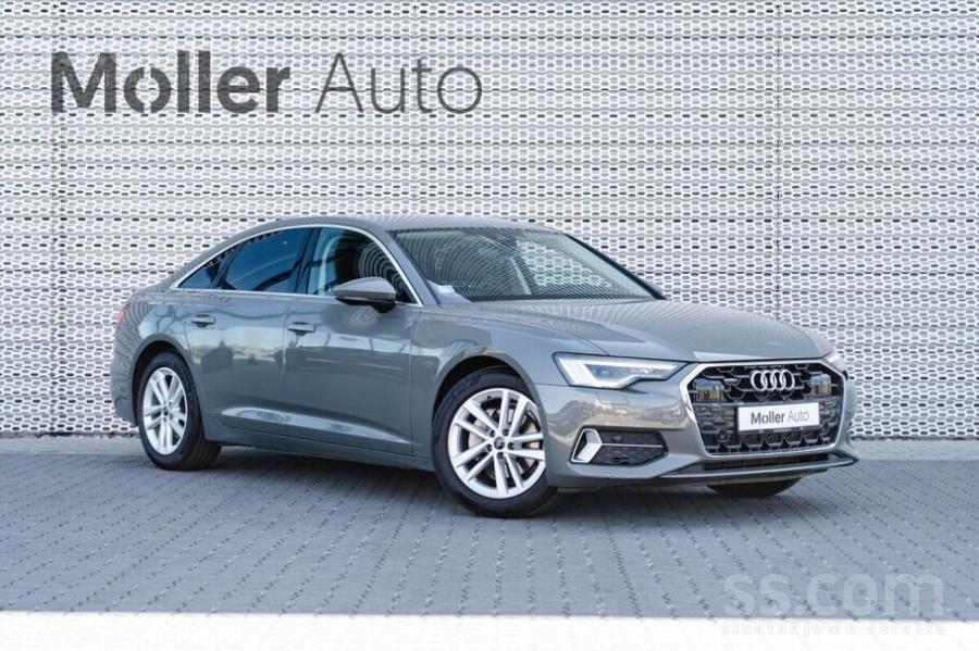 Grey Audi A6 2024 in Riga, with an engine capacity of 2.00 L and mileage of 34 thousand km for 45900 €, photo 3 on AUTOMOTO.COM.LV