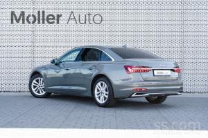 Grey Audi A6 2024 in Riga, with an engine capacity of 2.00 L and mileage of 34 thousand km for 45900 €, photo 4 on AUTOMOTO.COM.LV