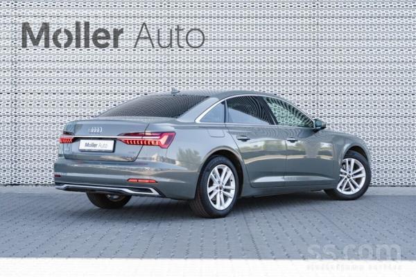 Grey Audi A6 2024 in Riga, with an engine capacity of 2.00 L and mileage of 34 thousand km for 45900 €, photo 4 on AUTOMOTO.COM.LV