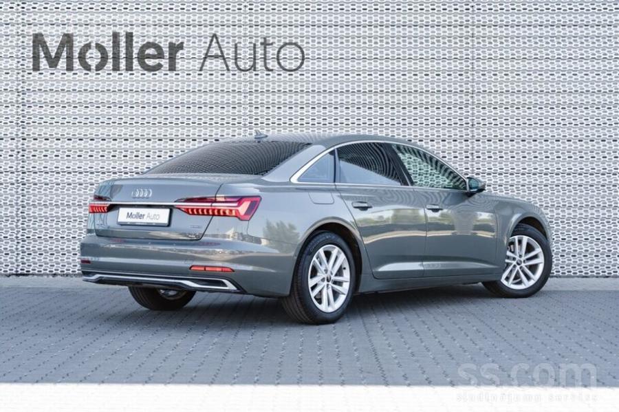 Grey Audi A6 2024 in Riga, with an engine capacity of 2.00 L and mileage of 34 thousand km for 45900 €, photo 5 on AUTOMOTO.COM.LV