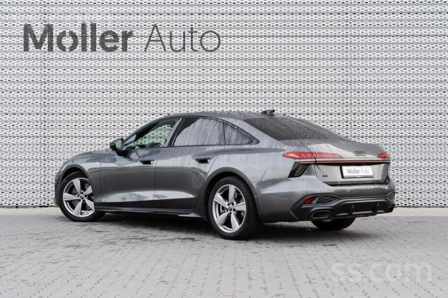 Grey Audi A6 2026 in Riga, with an engine capacity of 3.00 L and mileage of 28 thousand km for 59400 €, photo 4 on AUTOMOTO.COM.LV
