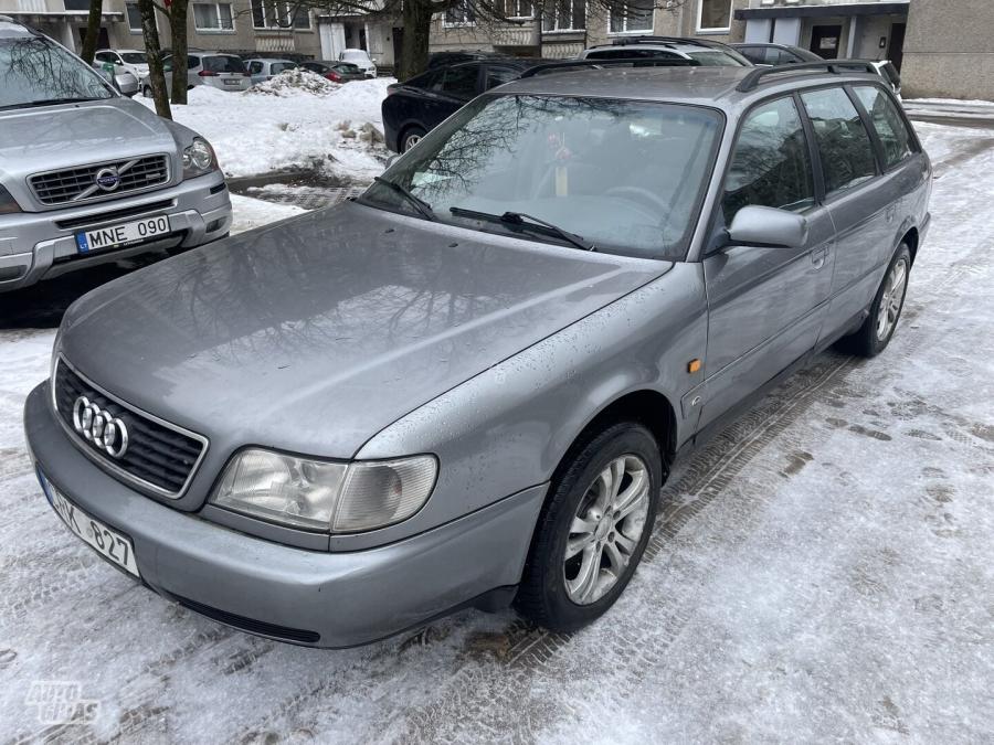 Grey Audi A6 1995 in Vilnius, with an engine capacity of 2.50 L and mileage of 362 thousand km for 1300 €, photo 1 on AUTOMOTO.COM.LV