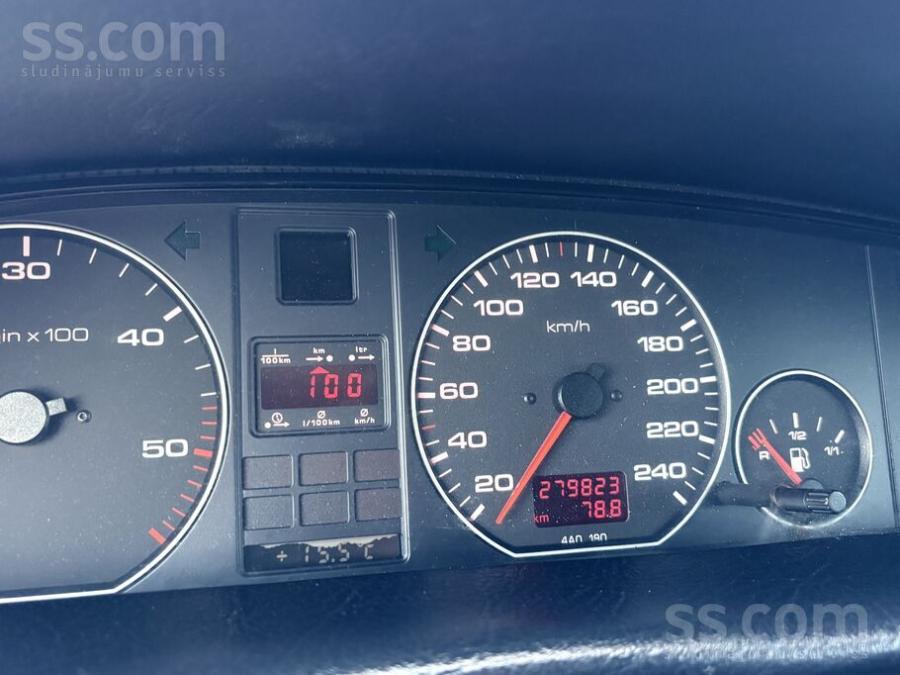 Grey Audi A6 1995 in Rezekne, with an engine capacity of 2.50 L and mileage of 280 thousand km for 4000 €, photo 16 on AUTOMOTO.COM.LV