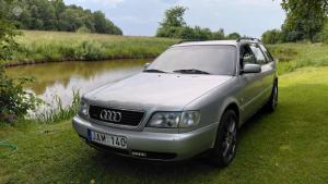 Pelēks Audi A6 1996 Viļņa, ar dzinēja tilpumu 2.46 L un nobraukumu 370 tūkst. km par 1800 €, foto  vietnē AUTOMOTO.COM.LV
