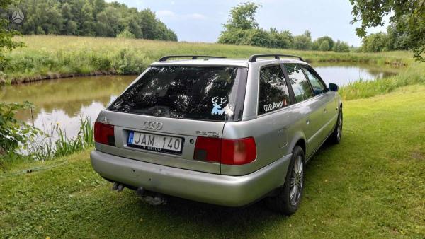 Pelēks Audi A6 1996 Viļņa, ar dzinēja tilpumu 2.46 L un nobraukumu 370 tūkst. km par 1800 €, foto 5 vietnē AUTOMOTO.COM.LV