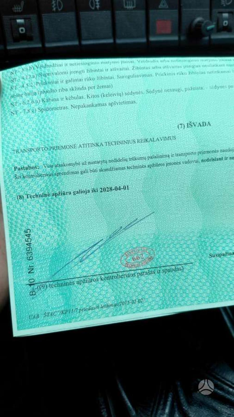 Серый Ауди А6 1996 в Вильнюс, объемом двигателя 2.46 л и пробегом 370 тыс. км за 1800 €, фото 11 на AUTOMOTO.COM.LV
