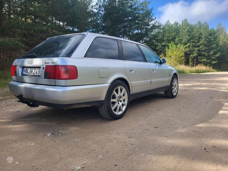 Pelēks Audi A6 1997 Viļņa, ar dzinēja tilpumu 2.46 L un nobraukumu 450 tūkst. km par 1900 €, foto 4 vietnē AUTOMOTO.COM.LV