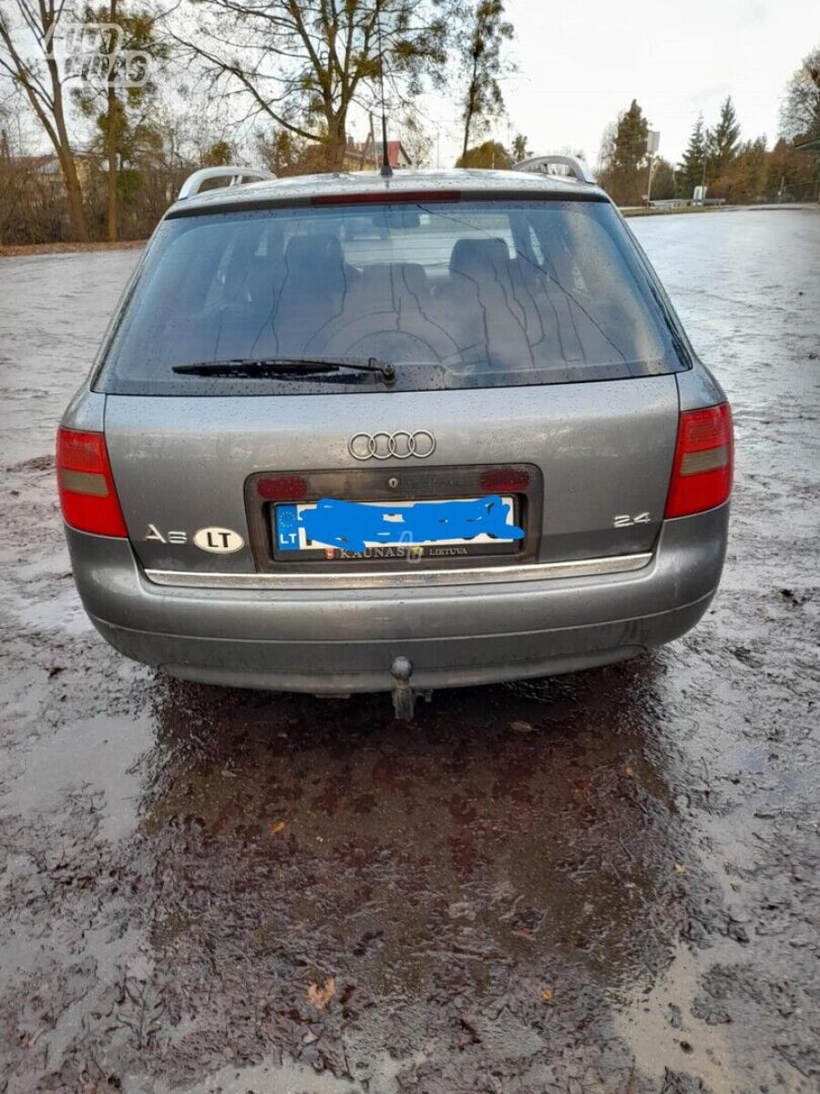 Pelēks Audi A6 1998 Kauņa, ar dzinēja tilpumu 2.40 L un nobraukumu 330 tūkst. km par 1150 €, foto 4 vietnē AUTOMOTO.COM.LV