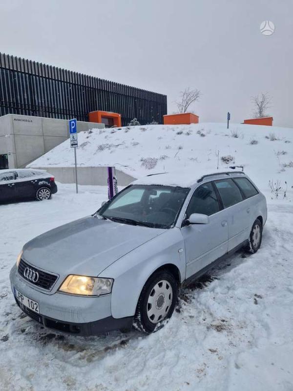 Grey Audi A6 1999 in Kaunas, with an engine capacity of 2.50 L and mileage of 356 thousand km for 850 €, photo 1 on AUTOMOTO.COM.LV