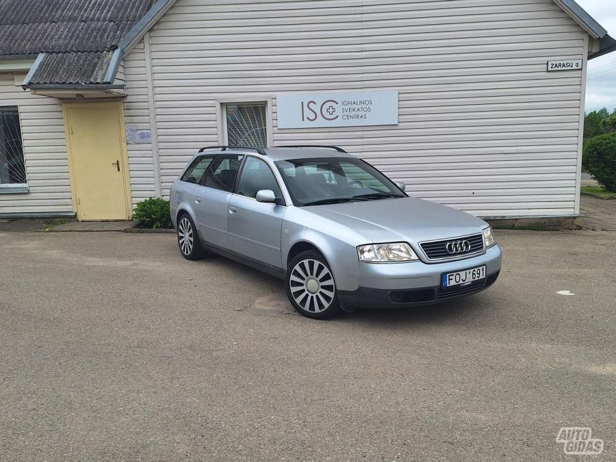 Pelēks Audi A6 2000 Ignalina, ar dzinēja tilpumu 1.90 L un nobraukumu 348 tūkst. km par 1350 €, foto 1 vietnē AUTOMOTO.COM.LV