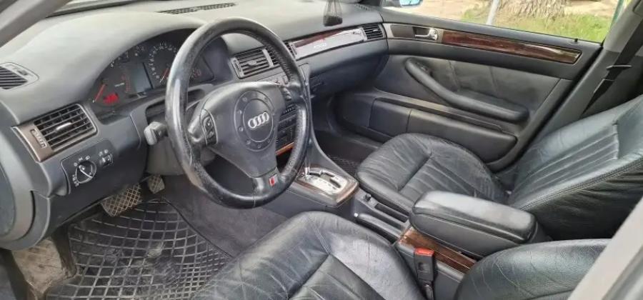 Pelēks Audi A6 2000 Valmiera, ar dzinēja tilpumu 2.50 L un nobraukumu 273 tūkst. km par 1650 €, foto 10 vietnē AUTOMOTO.COM.LV