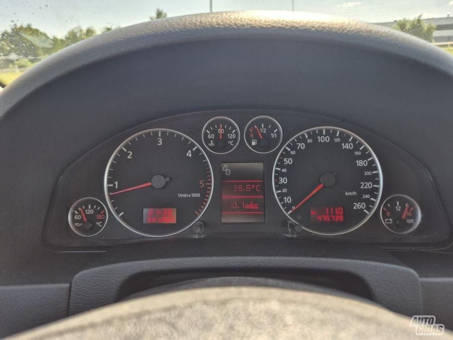 Pelēks Audi A6 2001 Kauņa, ar dzinēja tilpumu 2.50 L un nobraukumu 475 tūkst. km par 1600 €, foto 13 vietnē AUTOMOTO.COM.LV