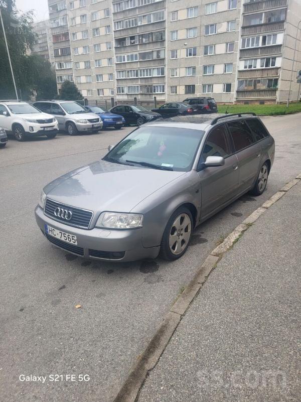 Grey Audi A6 2001 in Riga, with an engine capacity of 2.50 L and mileage of 294 thousand km for 2200 €, photo 2 on AUTOMOTO.COM.LV