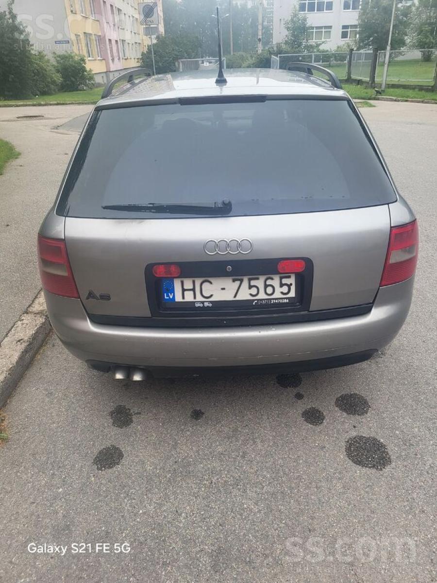 Grey Audi A6 2001 in Riga, with an engine capacity of 2.50 L and mileage of 294 thousand km for 2200 €, photo 6 on AUTOMOTO.COM.LV