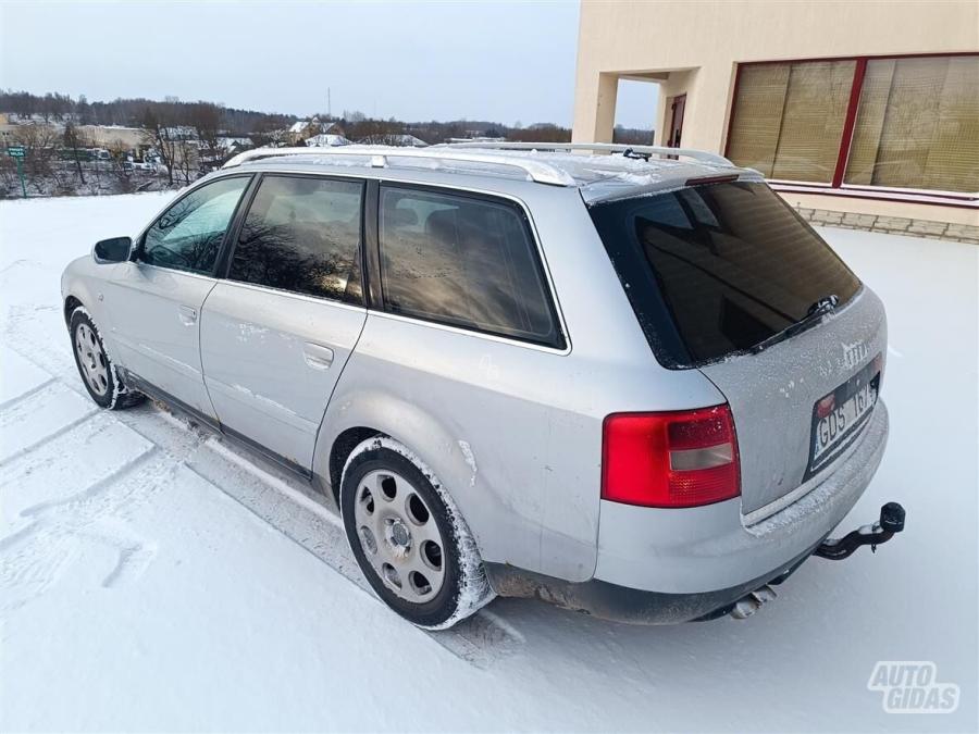 Pelēks Audi A6 2002 Viļņa, ar dzinēja tilpumu 2.50 L un nobraukumu 300 tūkst. km par 999 €, foto 8 vietnē AUTOMOTO.COM.LV