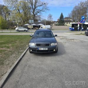 Pelēks Audi A6 2002 Rīga, ar dzinēja tilpumu 2.50 L un nobraukumu 280 tūkst. km par 1300 €, foto  vietnē AUTOMOTO.COM.LV