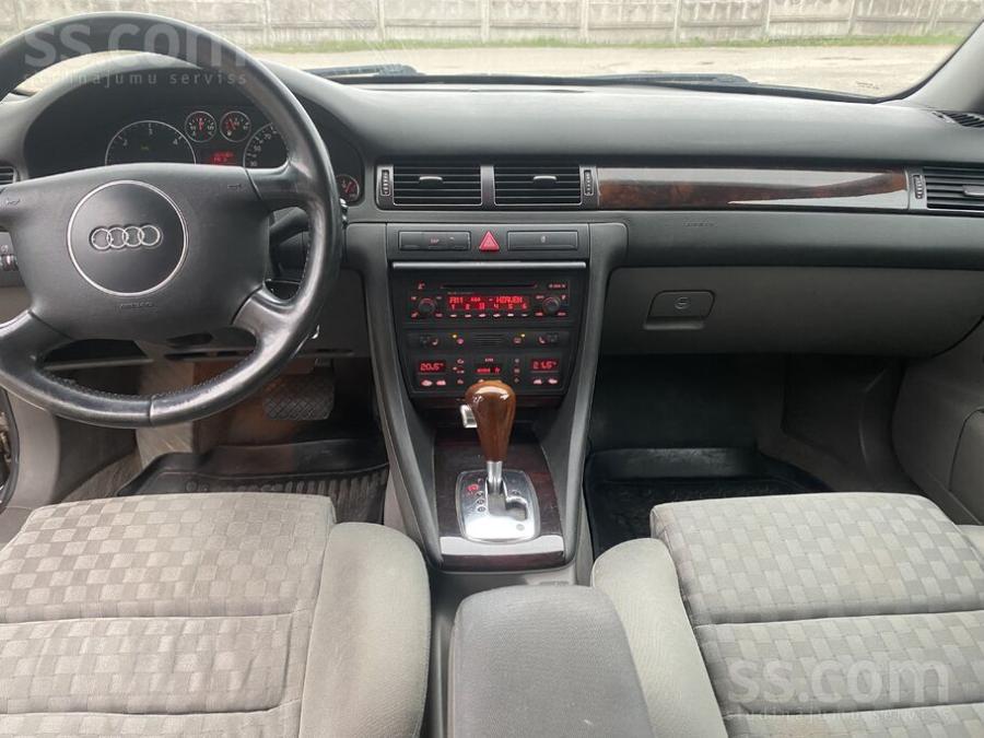 Grey Audi A6 2002 in Riga, with an engine capacity of 2.50 L and mileage of 355 thousand km for 1600 €, photo 11 on AUTOMOTO.COM.LV