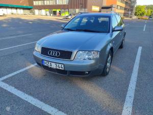 Pelēks Audi A6 2002 Viļņa, ar dzinēja tilpumu 2.39 L un nobraukumu 300 tūkst. km par 2200 €, foto  vietnē AUTOMOTO.COM.LV