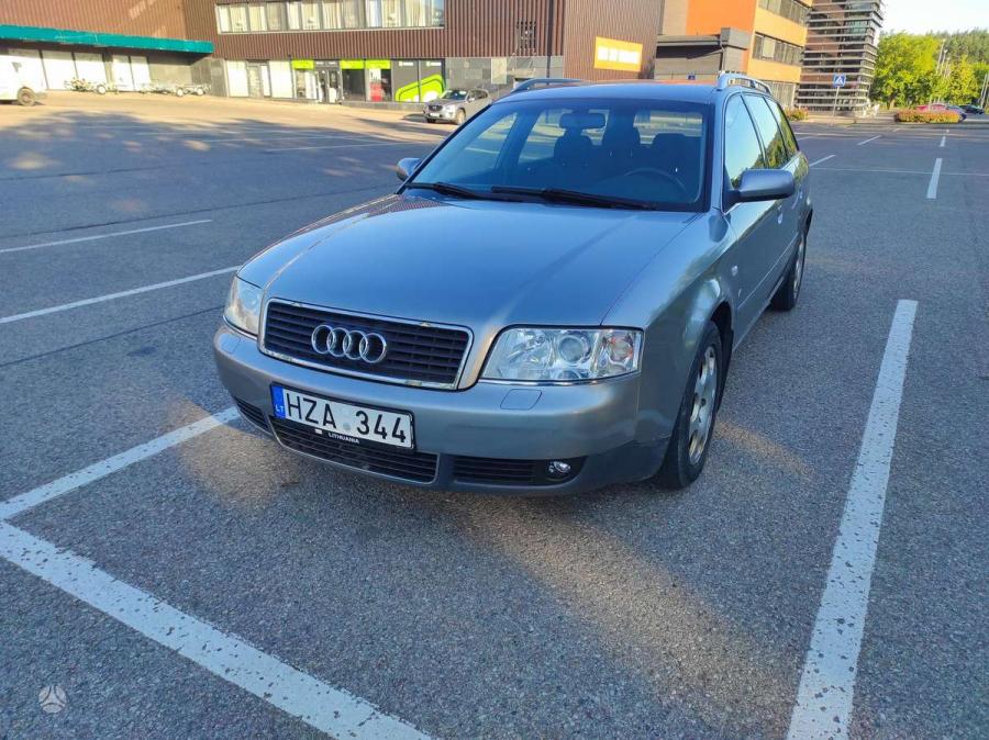 Pelēks Audi A6 2002 Viļņa, ar dzinēja tilpumu 2.39 L un nobraukumu 300 tūkst. km par 2200 €, foto 1 vietnē AUTOMOTO.COM.LV
