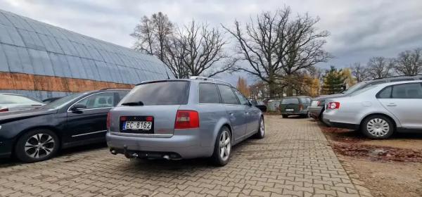 Pelēks Audi A6 2002 Valmiera, ar dzinēja tilpumu 2.50 L un nobraukumu 297 tūkst. km par 1900 €, foto 1 vietnē AUTOMOTO.COM.LV