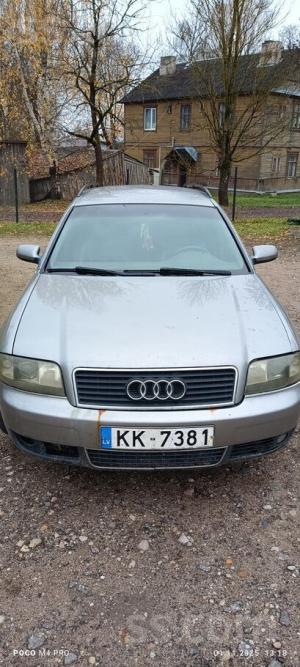 Grey Audi A6 2002 in Kraslava, with an engine capacity of 1.90 L and mileage of 341 thousand km for 1800 €, photo  on AUTOMOTO.COM.LV