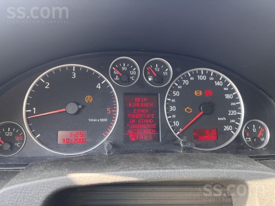 Серый Ауди А6 2003 в Валмиера, объемом двигателя 2.50 л и пробегом 330 тыс. км за 1100 €, фото 11 на AUTOMOTO.COM.LV