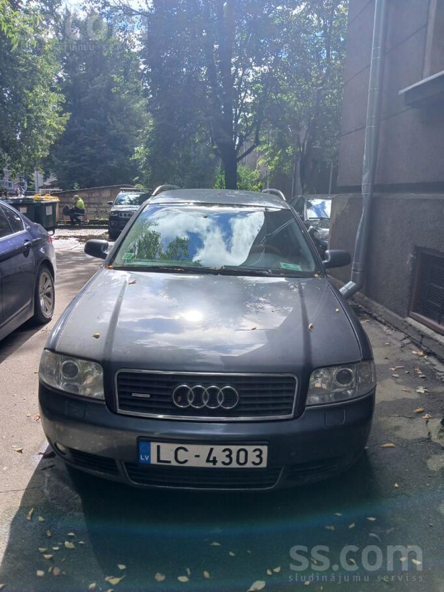 Grey Audi A6 2003 in Riga, with an engine capacity of 1.80 L and mileage of 301 thousand km for 1200 €, photo 1 on AUTOMOTO.COM.LV