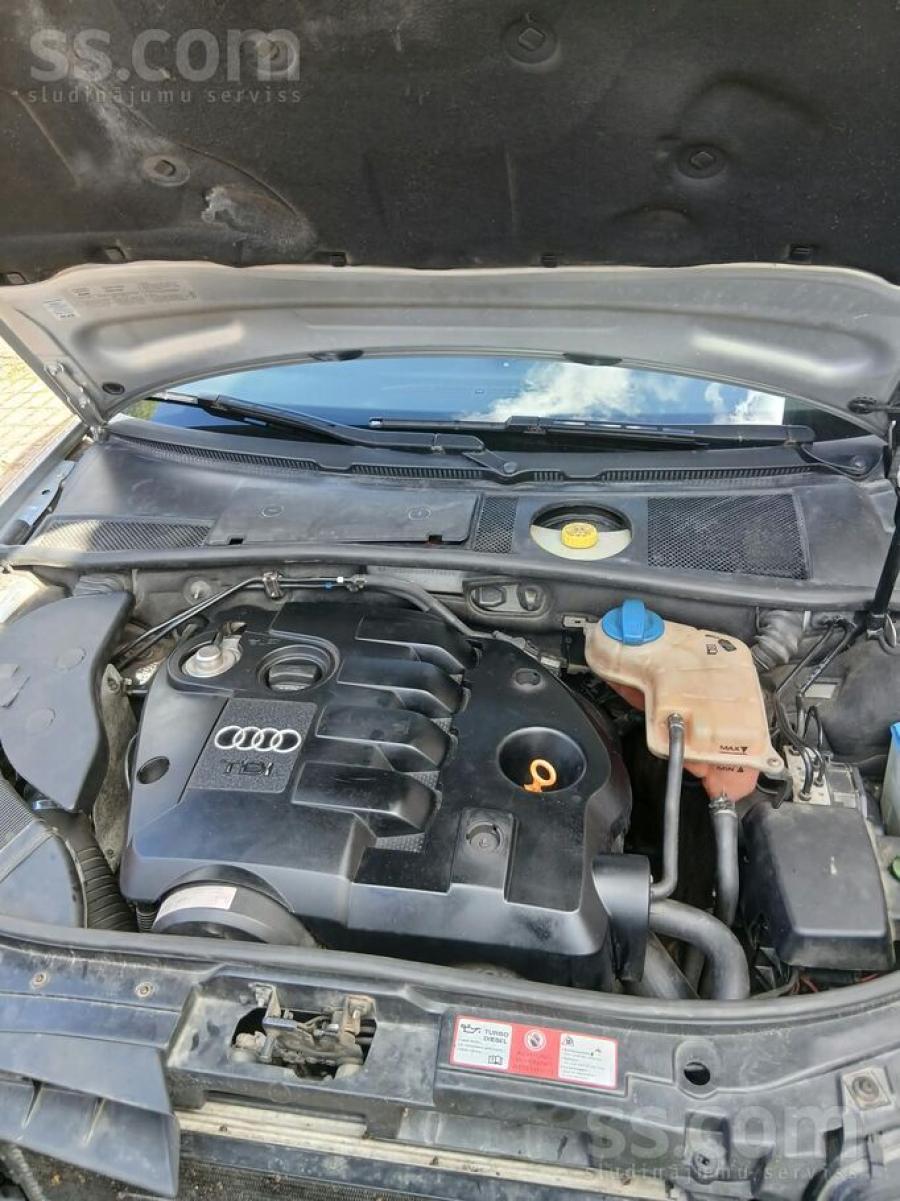 Grey Audi A6 2003 in Aizkraukle, with an engine capacity of 1.90 L and mileage of 320 thousand km for 2500 €, photo 6 on AUTOMOTO.COM.LV